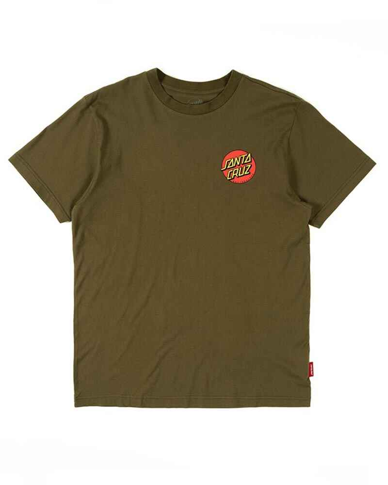 SANTA CRUZ MENS CLASSIC DOT TEE - DARK OLIVE - Mens-Tops : Sequence ...