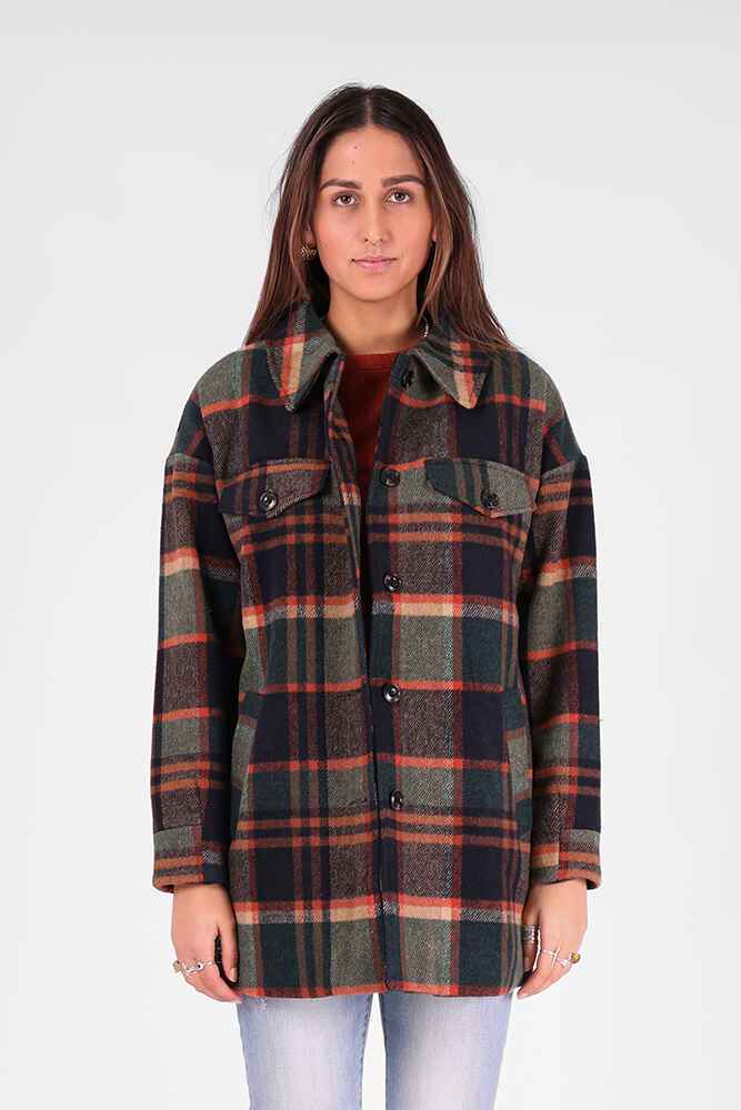 RPM LADIES OVERSIZE SHACKET - AUTUMN PLAID - Womens-Top : Sequence Surf ...