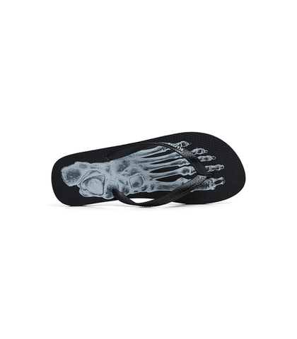 KUSTOM BEND SKELETON JANDAL - BLACK / WHITE - Footwear-Mens Jandals ...