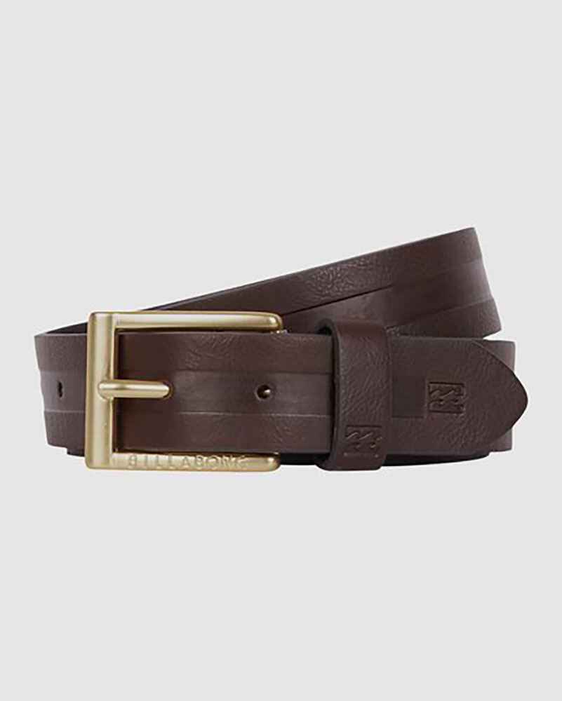 BILLABONG MENS BARREL BELT - JAVA GRAIN - - BILLABONG MENS W22