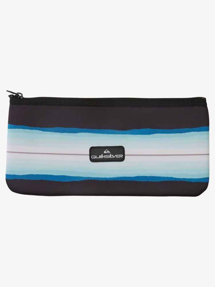 QUIKSILVER CHECKER PENCIL CASE - BLACK / BLUE - Youth -Boys Accessories ...