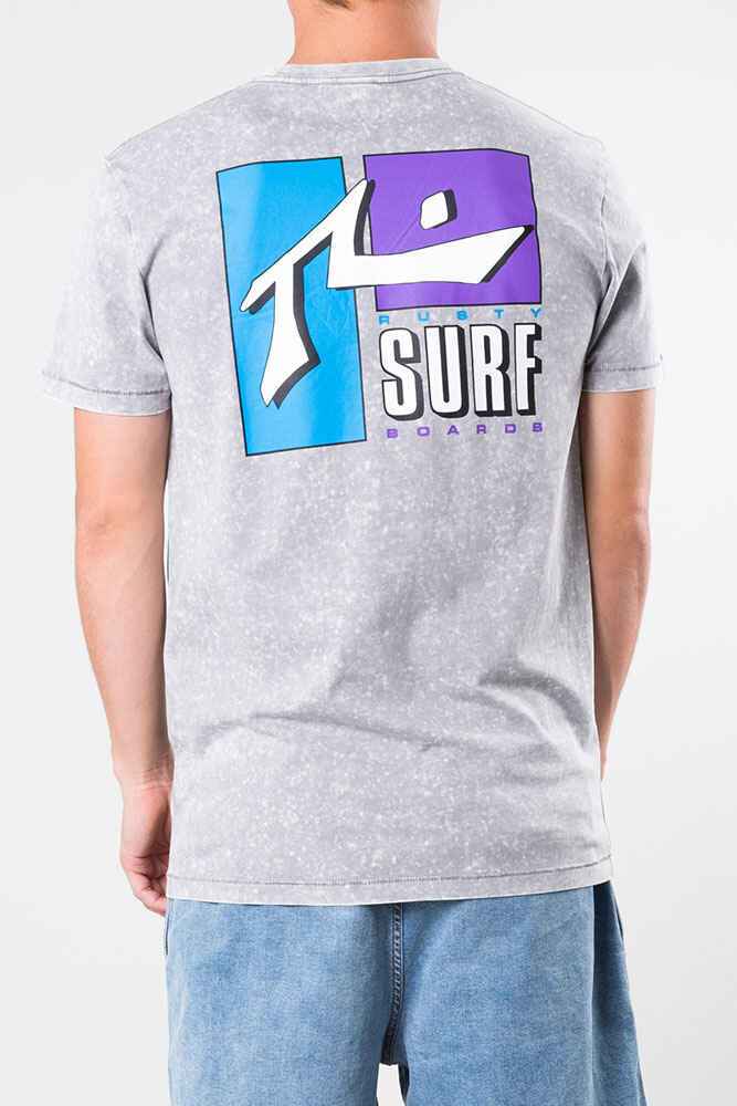 RUSTY MENS DEL MAR WASH S/S TEE - STONE GREY - Mens-Tops : Sequence ...