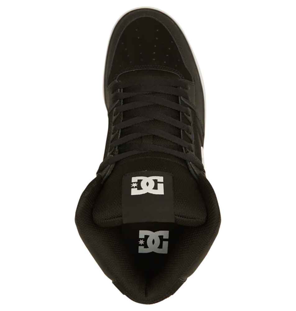DC PURE HIGH-TOP SHOE - BLACK / BLACK / WHITE - Footwear-Shoes ...