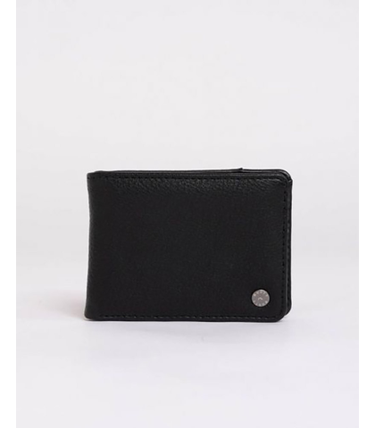 RUSTY MENS BRONX WALLET - BLACK - - RUSTY S22
