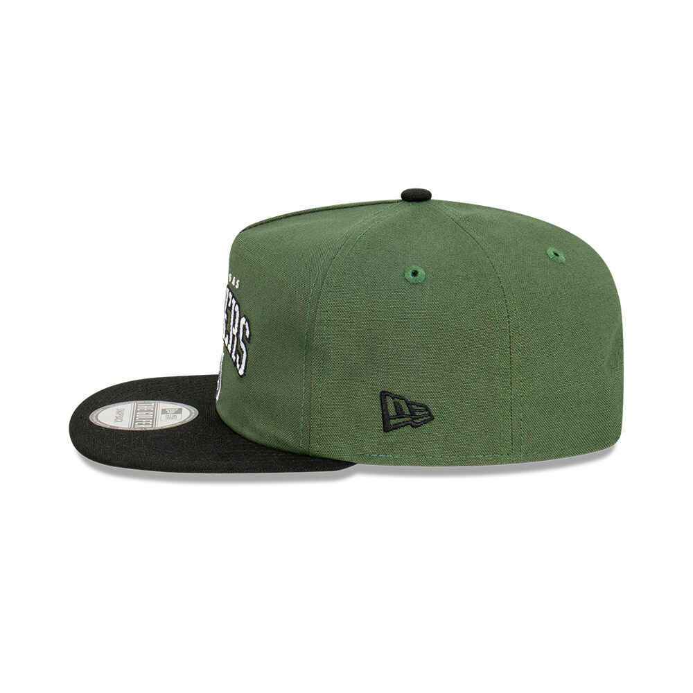 NEW ERA GOLFER FLATPEAK SNAPBACK CAP - RAIDERS - STENCIL / GREEN ...