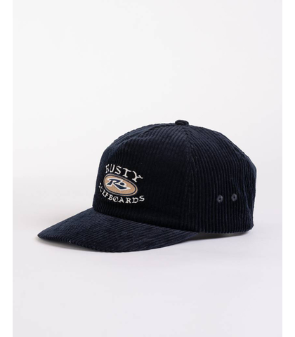 RUSTY MENS BACKTRACK SNAPBACK CAP - NAVY BLUE - - RUSTY S22