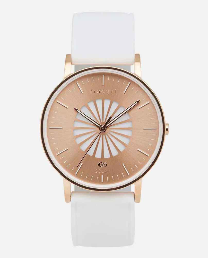 RIPCURL LATCH SOLAR WATCH - SILICONE ROSE GOLD - WHITE - Womens-Watches ...