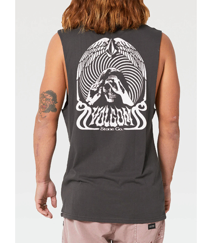 VOLCOM MENS SUBTERRANER MUSCLE - BLACK - Mens-Tops : Sequence Surf Shop ...