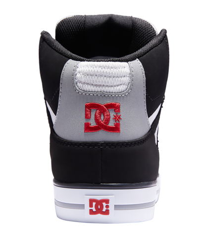 DC PURE HIGH-TOP SHOE - BLACK / WHITE / RED - Footwear-Shoes : Sequence ...