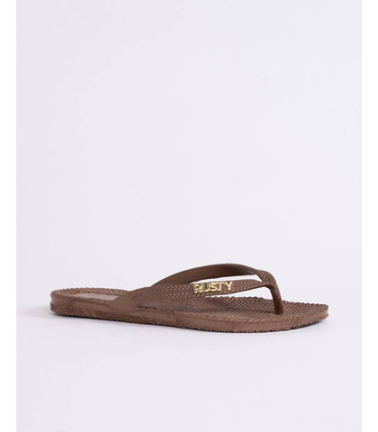 RUSTY LADIES FLIP OUT JANDAL - COCOA BROWN - Footwear-Womens Jandals ...