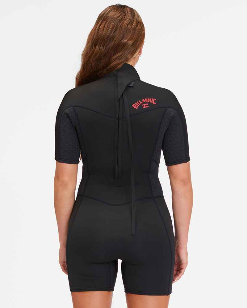 Billabong Ladies 2mm Synergy Springsuit Wild Black Surf Womens
