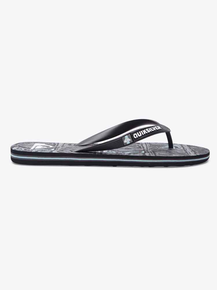 QUIKSILVER MENS MOLOKAI HIGHLITE ARCH JANDAL - BLACK / GREY - Footwear ...