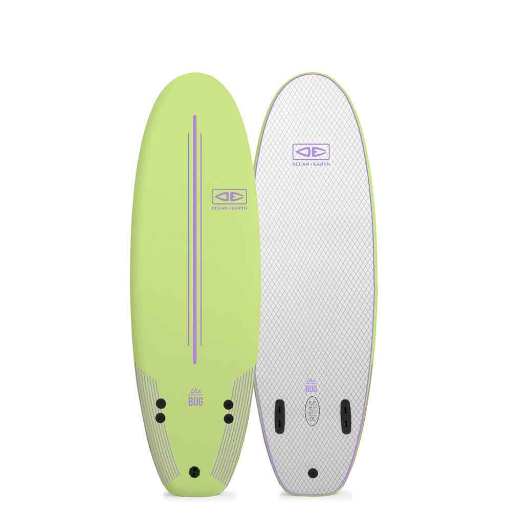 O&E BUG SOFTTOP SURFBOARD - 5'2 ACID GREEN - Surf-Softop Surfboards ...
