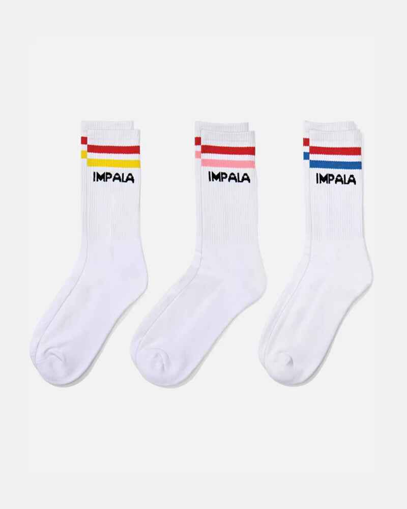 IMPALA LADIES STRIPE SOCKS 3 PACK - Womens-Accessories : Sequence Surf ...
