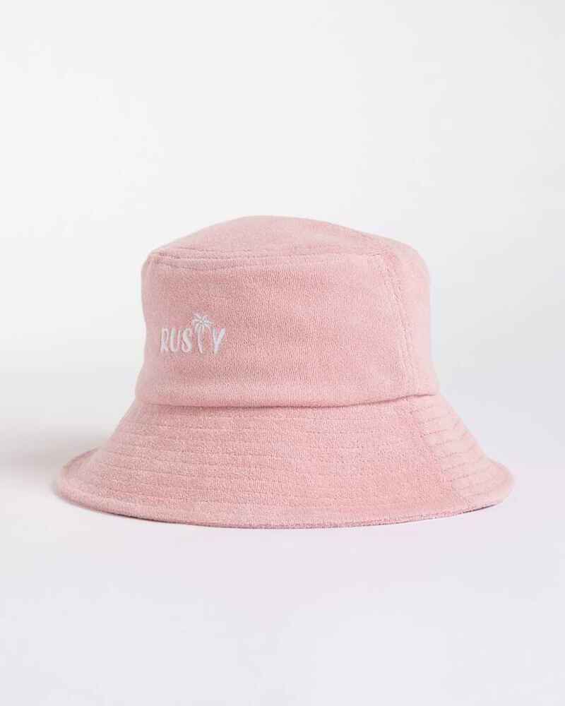 RUSTY GIRLS SUNNY TOWELLING BUCKET HAT - PINK NECTOR - Youth -Girls ...