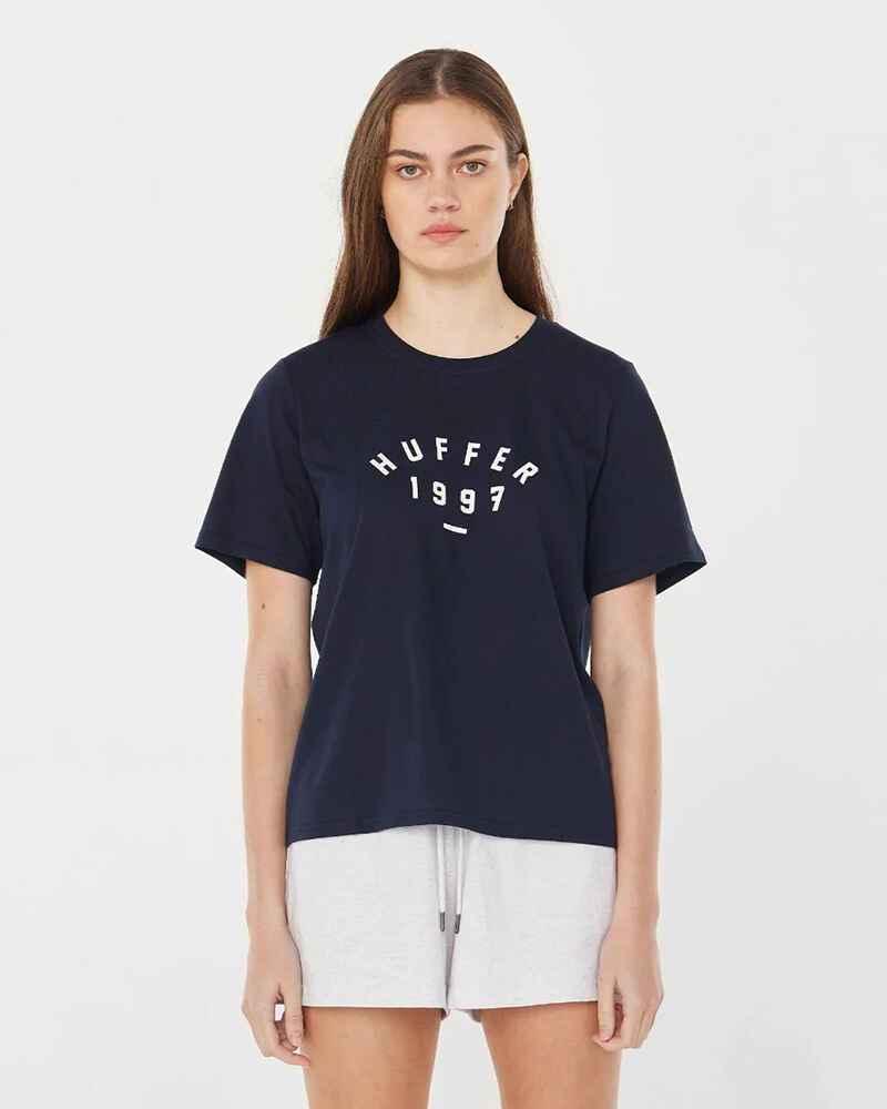 HUFFER LADIES CLASSIC TEE - IVY LEAGUE - NAVY - Womens-Top : Sequence ...