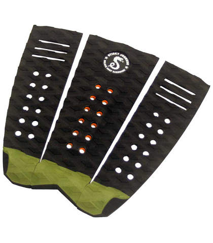 STICKY JOHNSON GRIP - OFFSHORE - BLACK / OLIVE GREEN - Surf-Surf Hardwear : Sequence Surf Shop ...