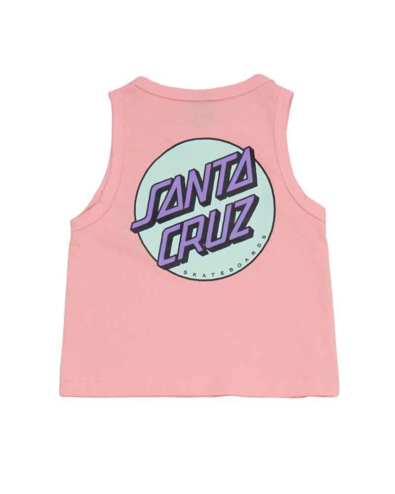 SANTA CRUZ GIRLS OTHER DOT POP LOOSE FIT CROP TANK - PINK - Youth -Boys ...
