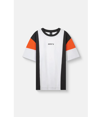ILABB MENS BLOCK TEE - MINI - PHANTOM / WHITE / BAKED RED - Mens-Tops ...