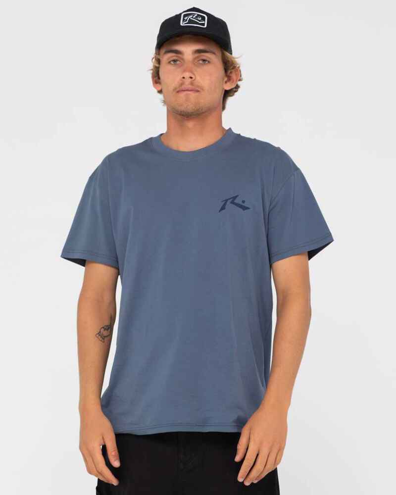 RUSTY MENS ONE HIT COMPETITION TEE- CHINA BLUE - Mens-Tops : Sequence ...