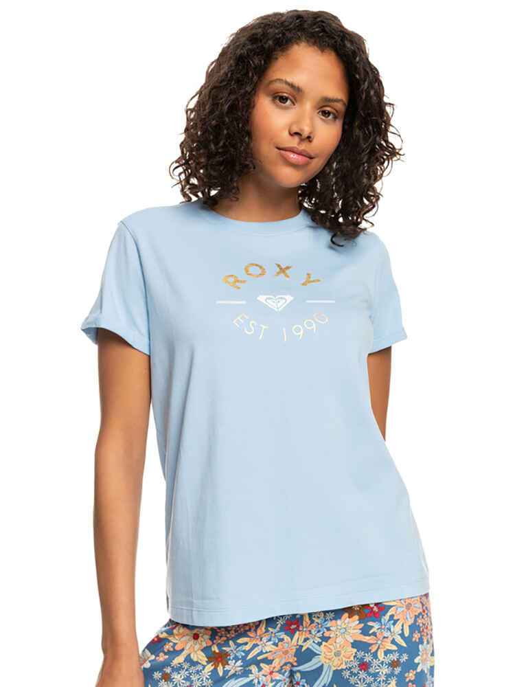 ROXY LADIES NOON OCEAN CORPO TEE - CERULEAN - Womens-Top : Sequence ...