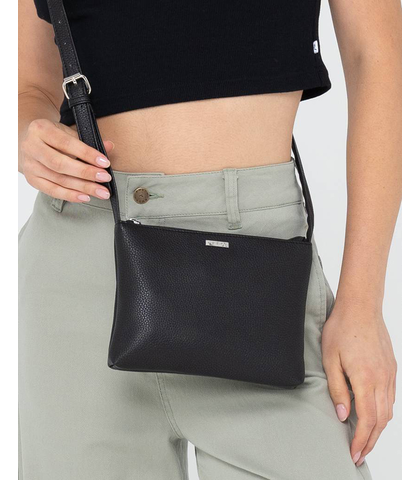 RUSTY LADIES ESSENCE SIDE BAG - BLACK - Womens-Accessories : Sequence ...
