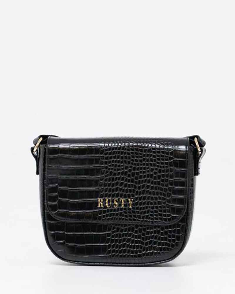 RUSTY LADIES VICTORIA SIDE BAG - BLACK - Womens-Accessories : Sequence ...