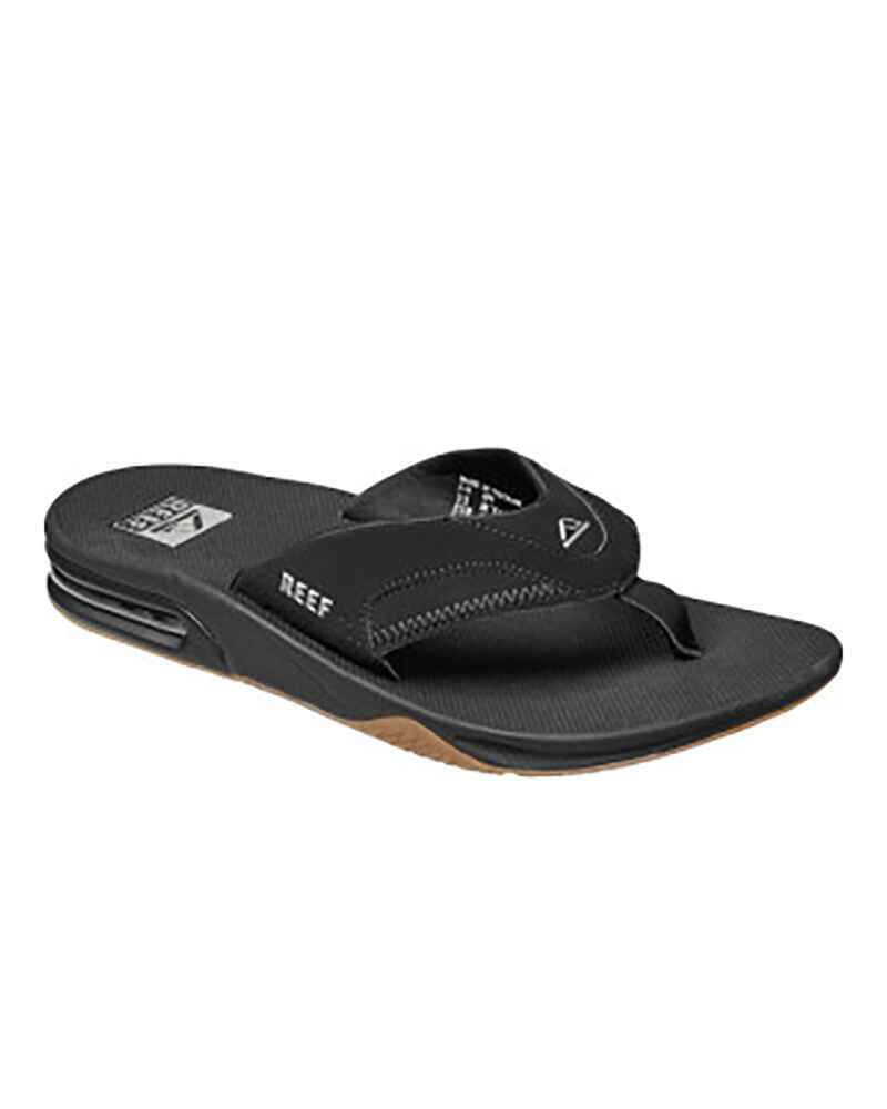 REEF FANNING JANDAL - BLACK/SILVER - Footwear-Mens Jandals : Sequence ...