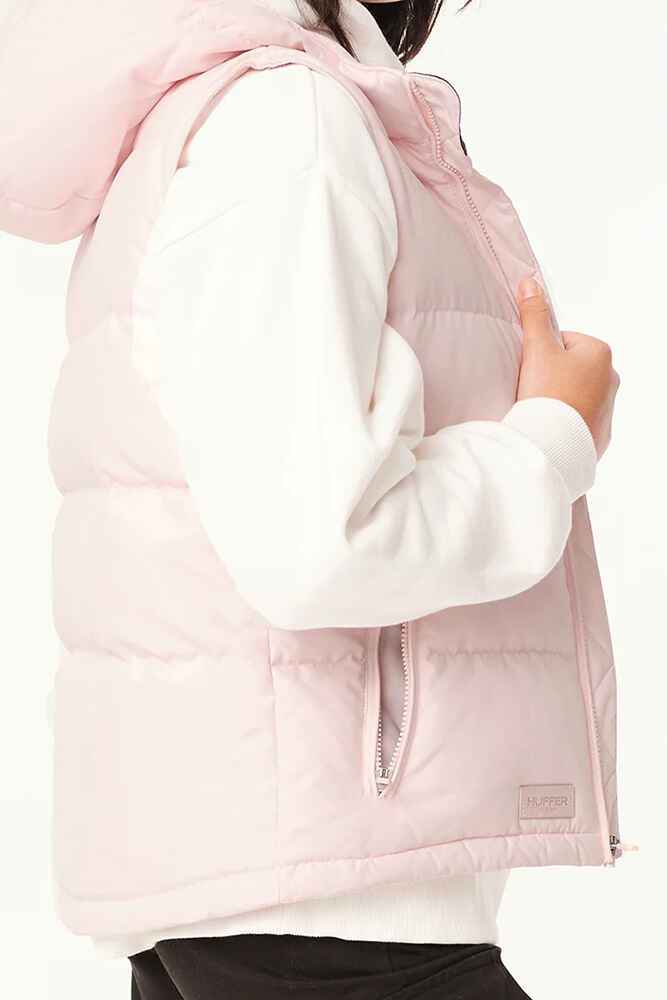 HUFFER LADIES CLASSIC DOWN PUFFER VEST - BLUSH PINK - Womens-Top ...