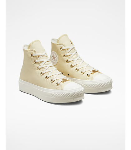 CONVERSE CHUCK TAYLOR LIFT HIGH - POTATO SALAD / LIGHT GOLD - Footwear ...