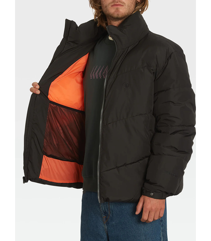 VOLCOM MENS GOLDSMOOTH PUFFER JACKET - BLACK - Mens-Tops : Sequence ...
