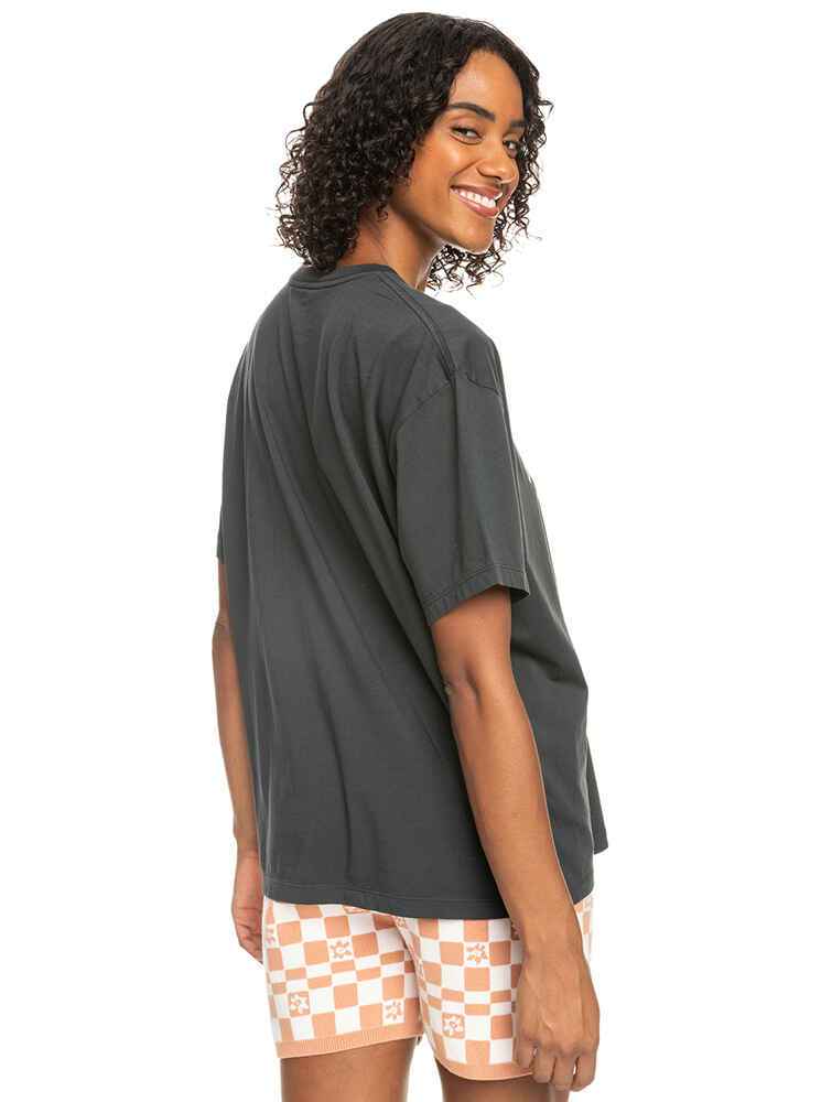 ROXY LADIES SUN OVER THE SAND TEE - BLACK - Womens-Top : Sequence Surf ...