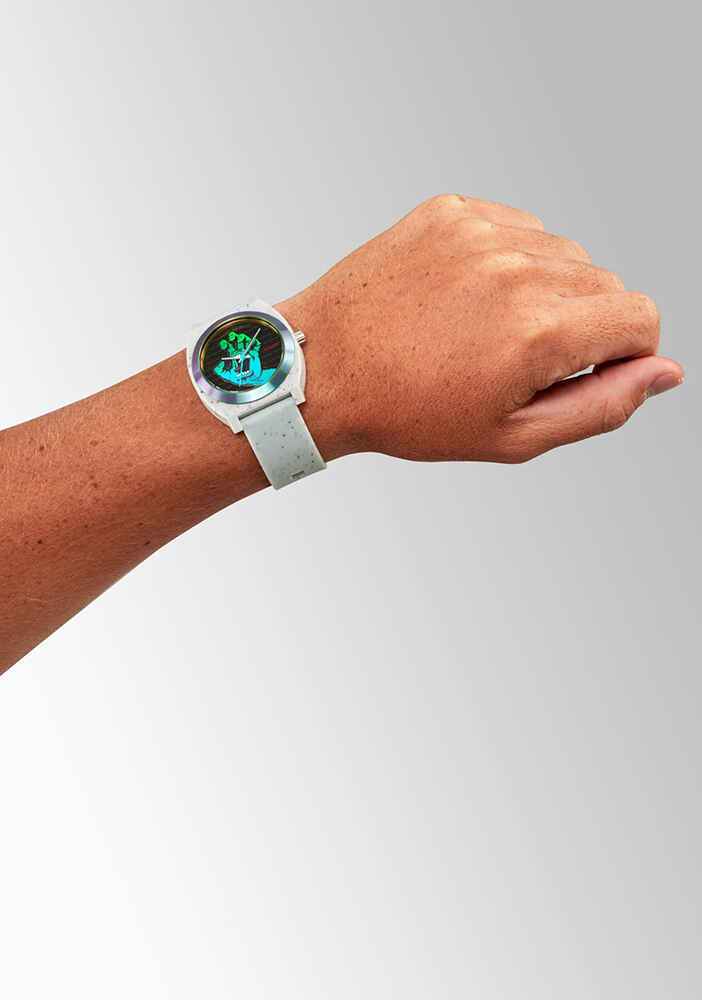 NIXON X SANTA CRUZ TIME TELLER WATCH - CONCRETE SREAMING HAND - Mens ...