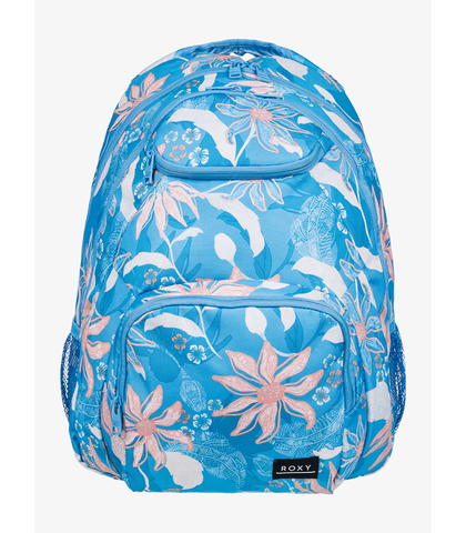 ROXY SHADOW SWELL PRINTED BACKPACK - BLUE CASA FLEUR - Womens ...