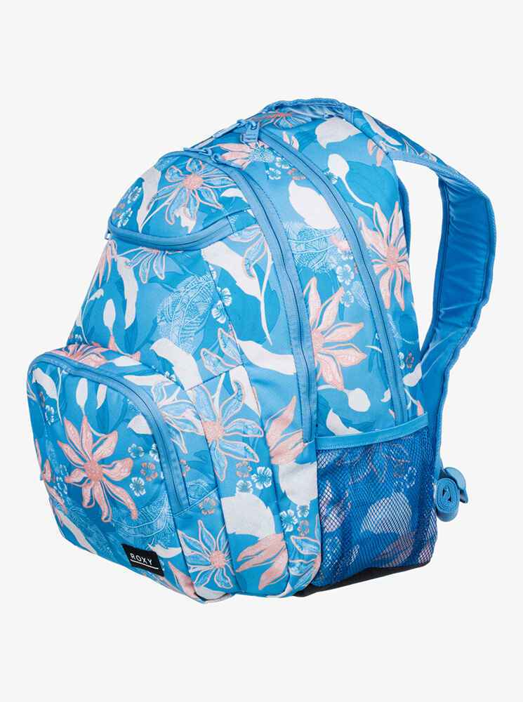 ROXY SHADOW SWELL PRINTED BACKPACK - BLUE CASA FLEUR - Womens ...