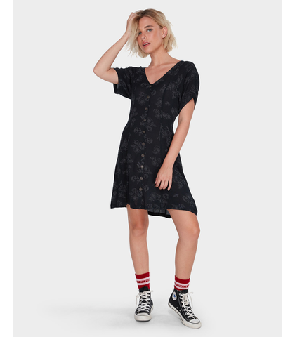 ELEMENT LADIES REVIVAL DRESS - BLACK ROSE - Womens-Dresses : Sequence ...