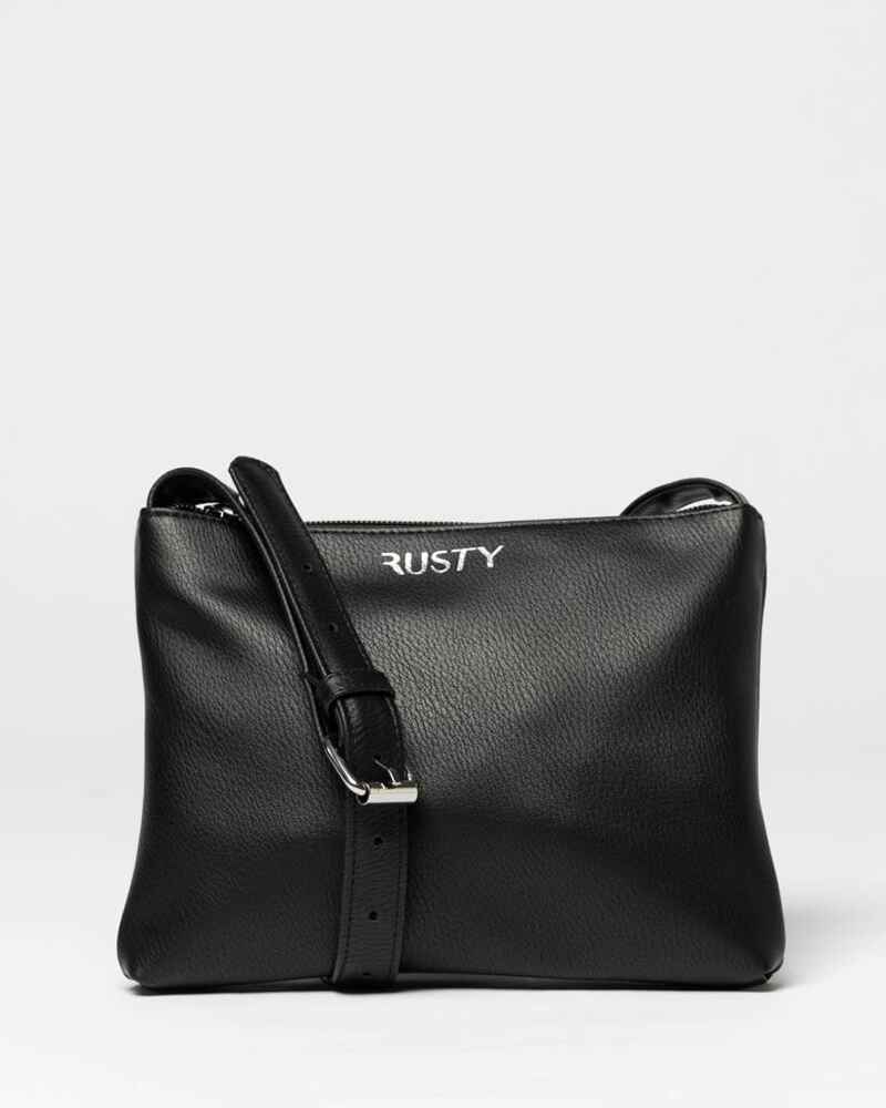 RUSTY LADIES ESSENCE SIDE BAG - BLACK - Womens-Accessories : Sequence ...
