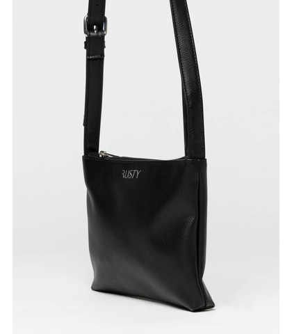 RUSTY LADIES ESSENCE SIDE BAG - BLACK - Womens-Accessories : Sequence ...