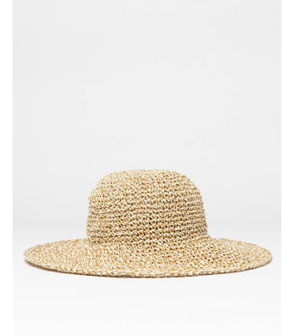 RUSTY LADIES ROMANCE STRAW HAT - CARAMEL / BONE - Womens-Accessories ...