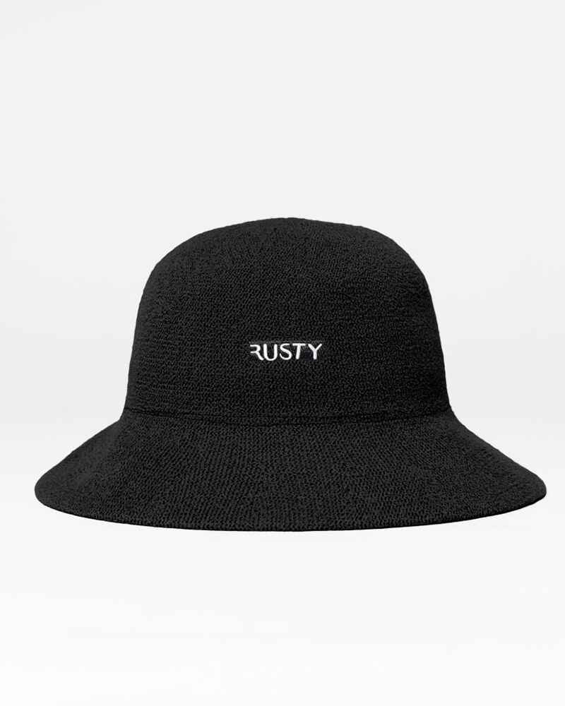 RUSTY LADIES BAILEY BUCKET HAT - BLACK - Womens-Accessories : Sequence ...