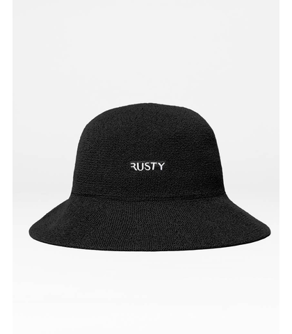 RUSTY LADIES BAILEY BUCKET HAT - BLACK - Womens-Accessories : Sequence ...