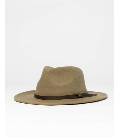 RUSTY MENS NED FELT HAT - COVERT GREEN - - RUSTY S23