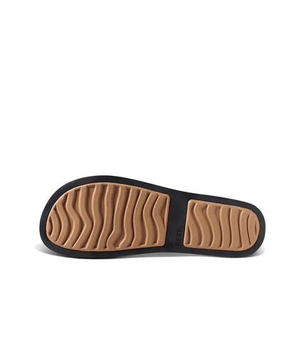 REEF LADIES WATER VISTA SLIDE - BLACK / TAN - Footwear-Slides ...