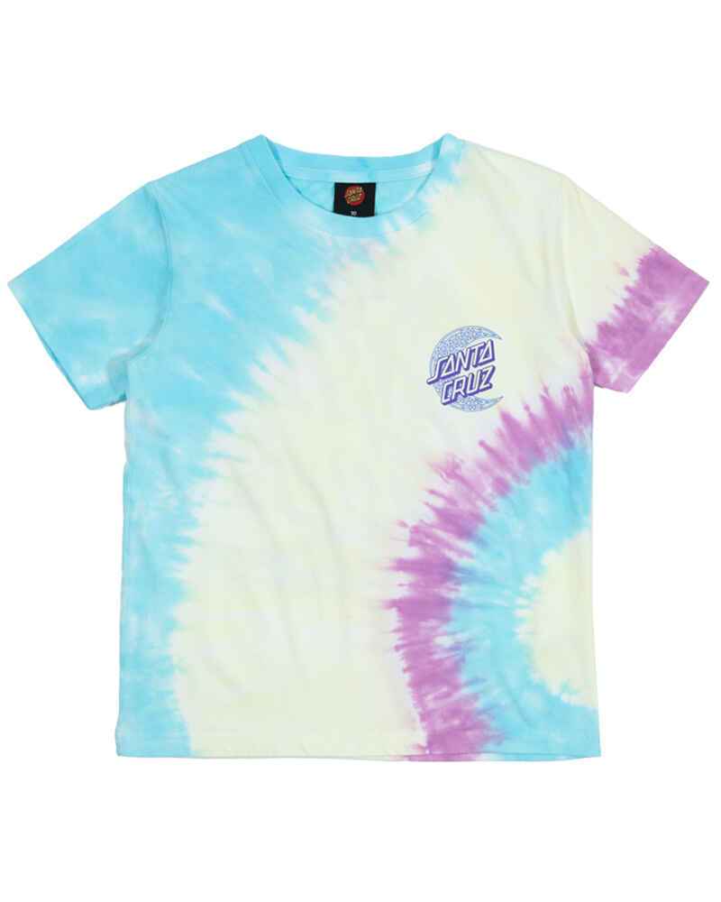 Santa Cruz Girls Oversize Geo Moon Dot Tee - Orchid Tie Dye - Youth