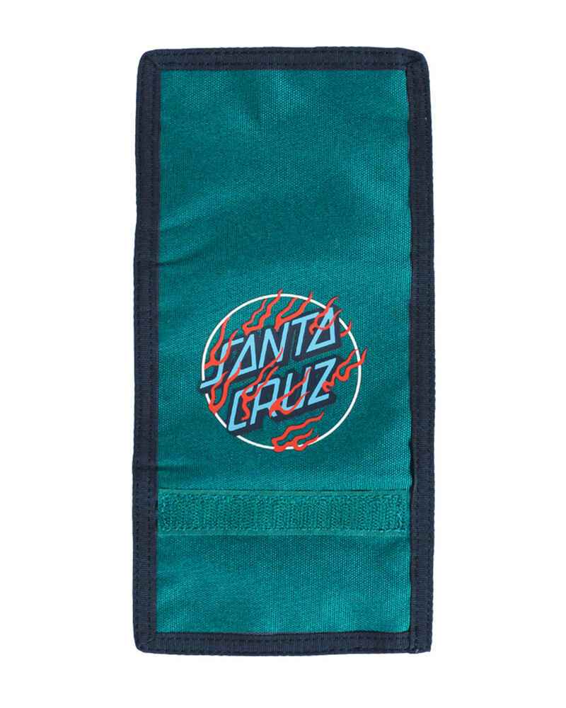 SANTA CRUZ INFERNO DOT WALLET - TEAL - - SANTA CRUZ SK8 S23