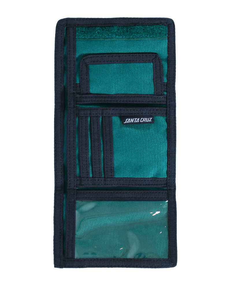 SANTA CRUZ INFERNO DOT WALLET - TEAL - - SANTA CRUZ SK8 S23