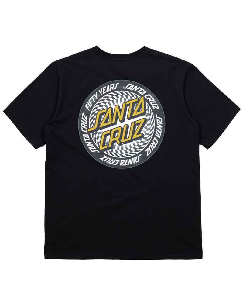 SANTA CRUZ MENS OS INFINITE RINGED DOT TEE - BLACK - Mens-Tops ...
