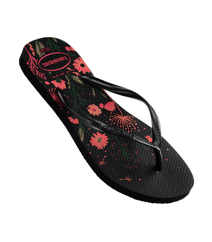 HAVAIANAS SLIM ORGANIC JANDAL - BLACK PINK - Footwear-Womens Jandals ...