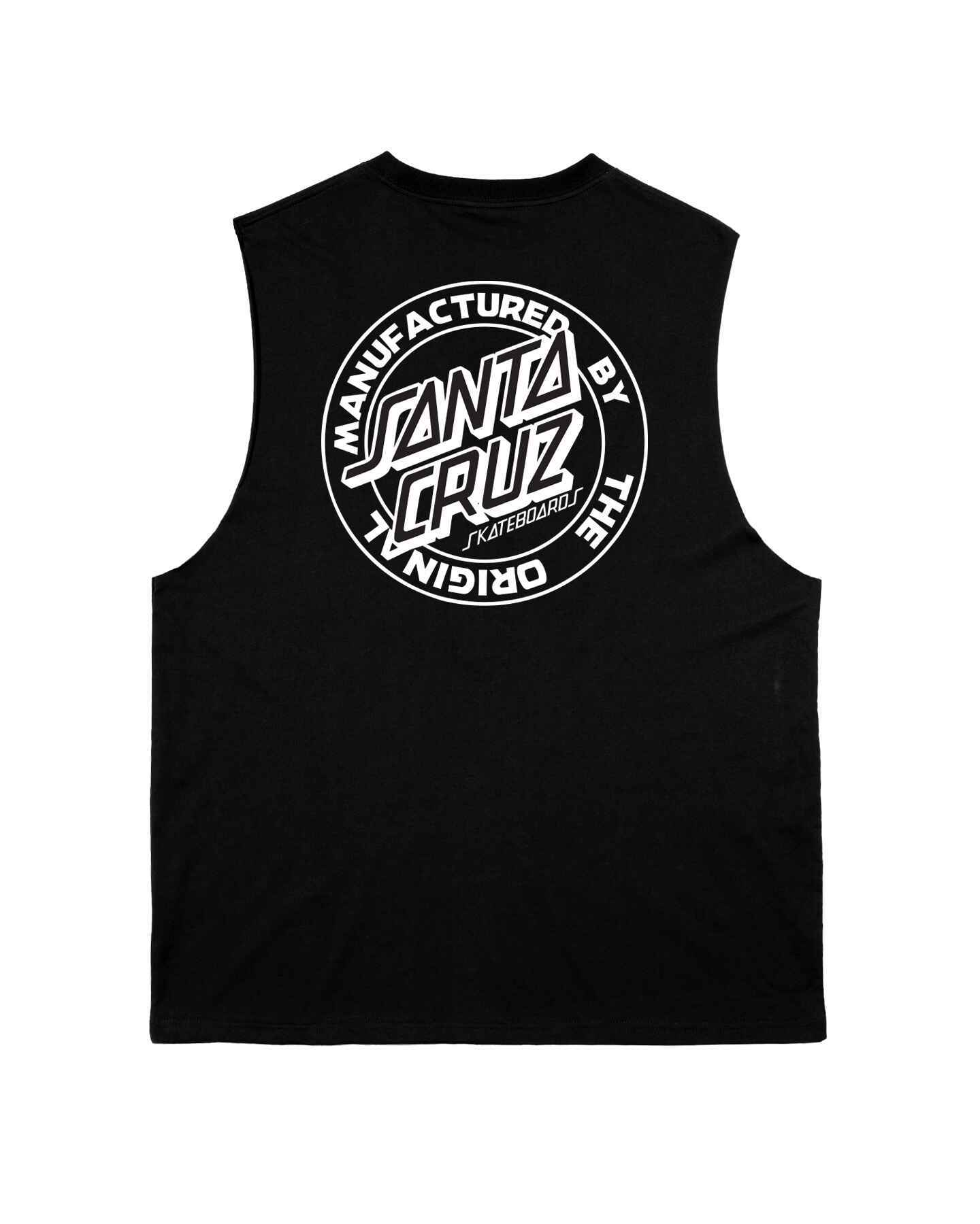 SANTA CRUZ MENS MFG DOT MUSCLE - BLACK - Mens-Tops : Sequence Surf Shop ...