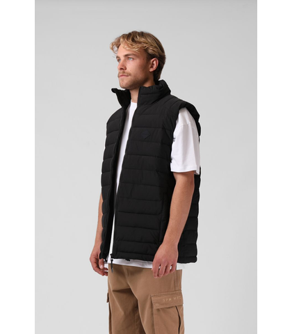 RPM MENS HIKE PUFFER VEST - BLACK - Mens-Tops : Sequence Surf Shop ...